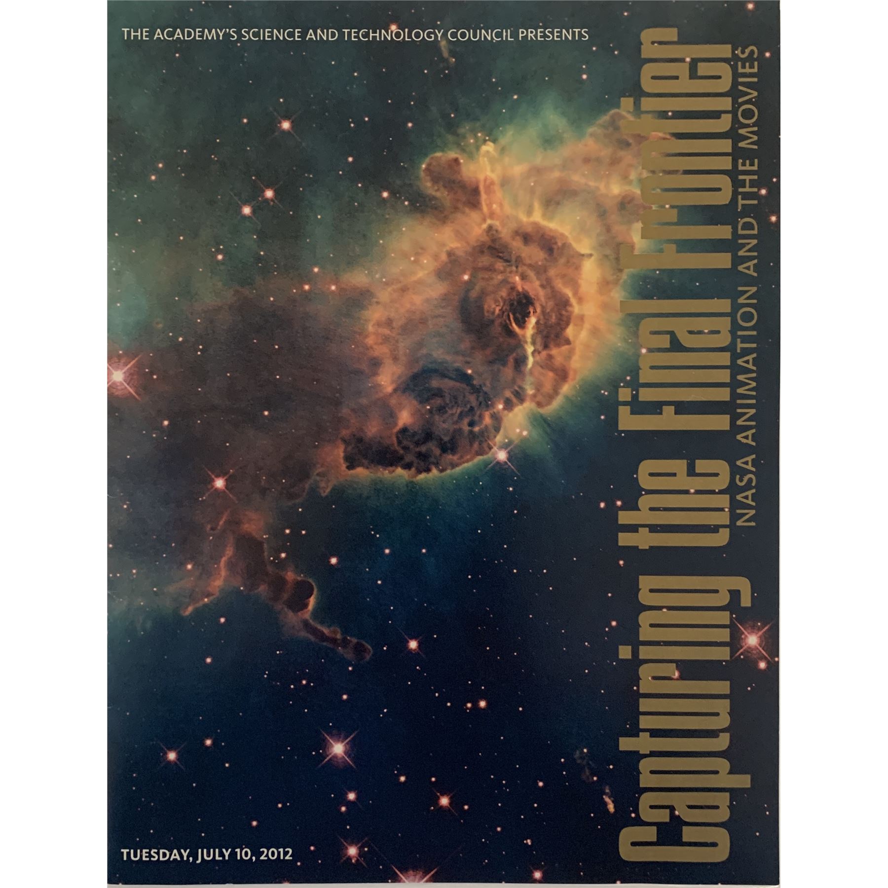 Capturing The Final Frontier program book unsigned