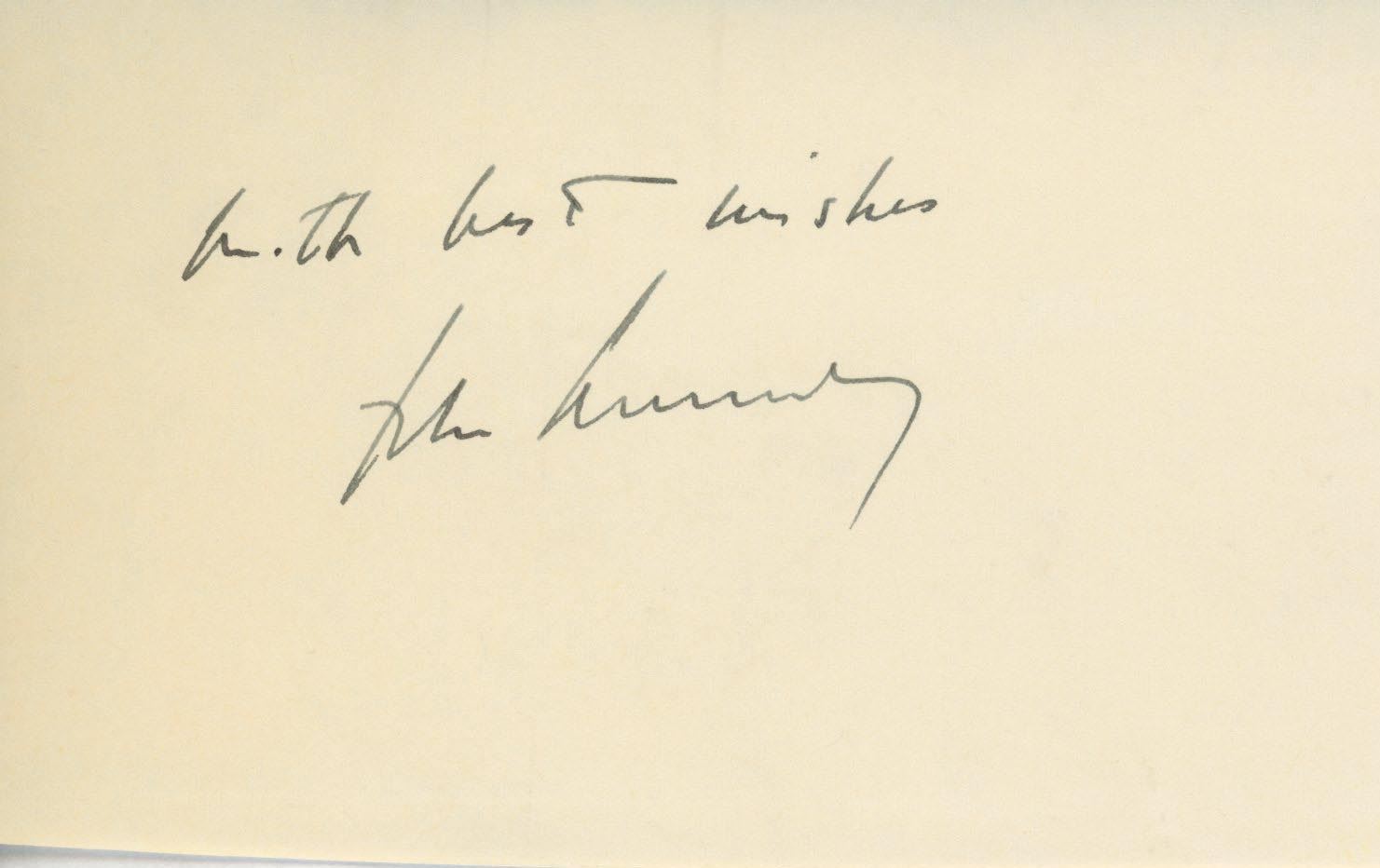 President John F. Kennedy signature cut. GFA Authenticated