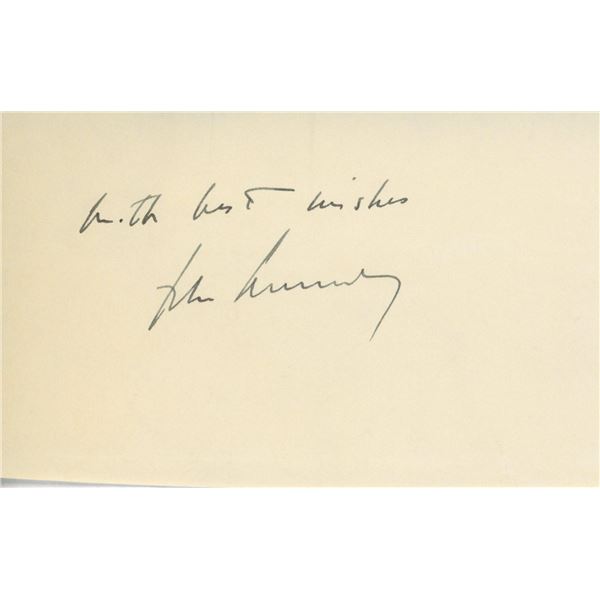 President John F. Kennedy signature cut. GFA Authenticated