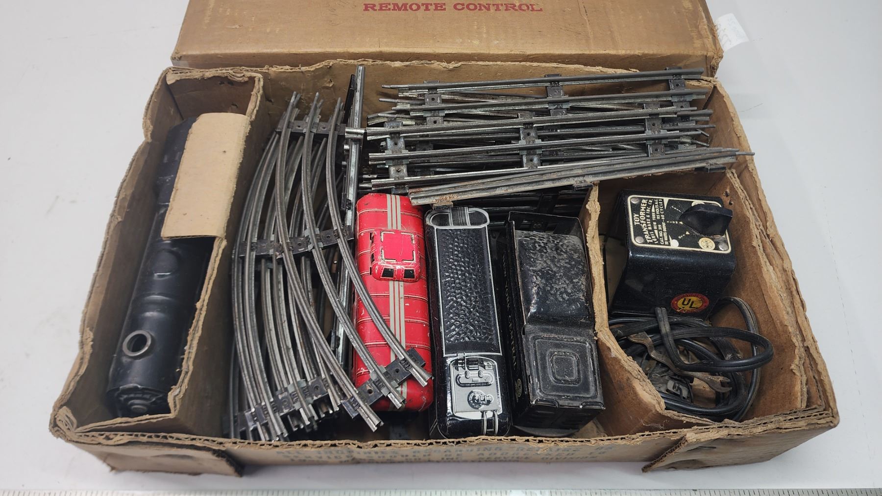 Marx tin electric train set - in original box