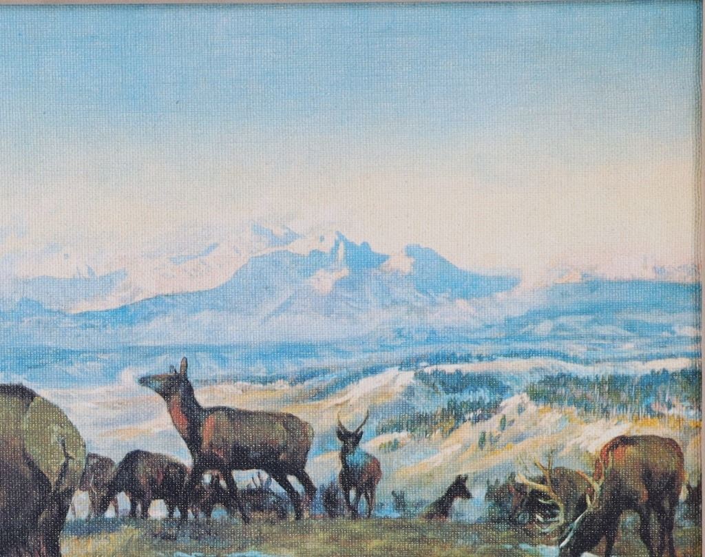 C. M. Russell Framed Painting "The Exalted Ruler"