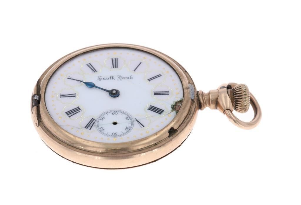 South Bend Pocket Watch, Fahys Montauk Case 1907