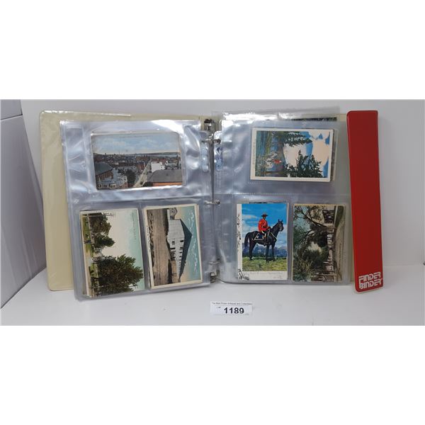 Binder Of Assorted Vintage Postcards