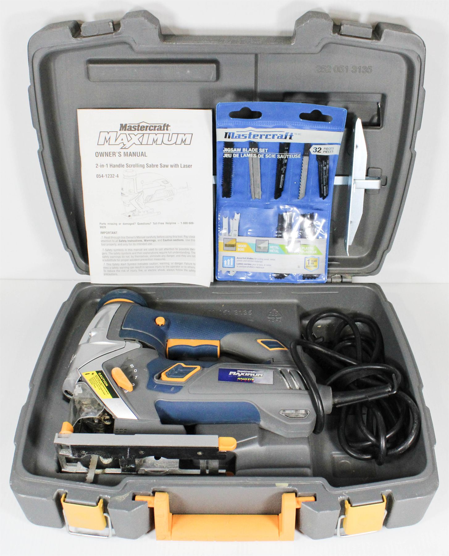 MASTERCRAFT MAXIMUM ORBITAL JIGSAW W/ 360° SCROLL