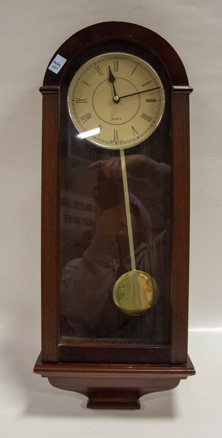BROWN MANTEL CLOCK
