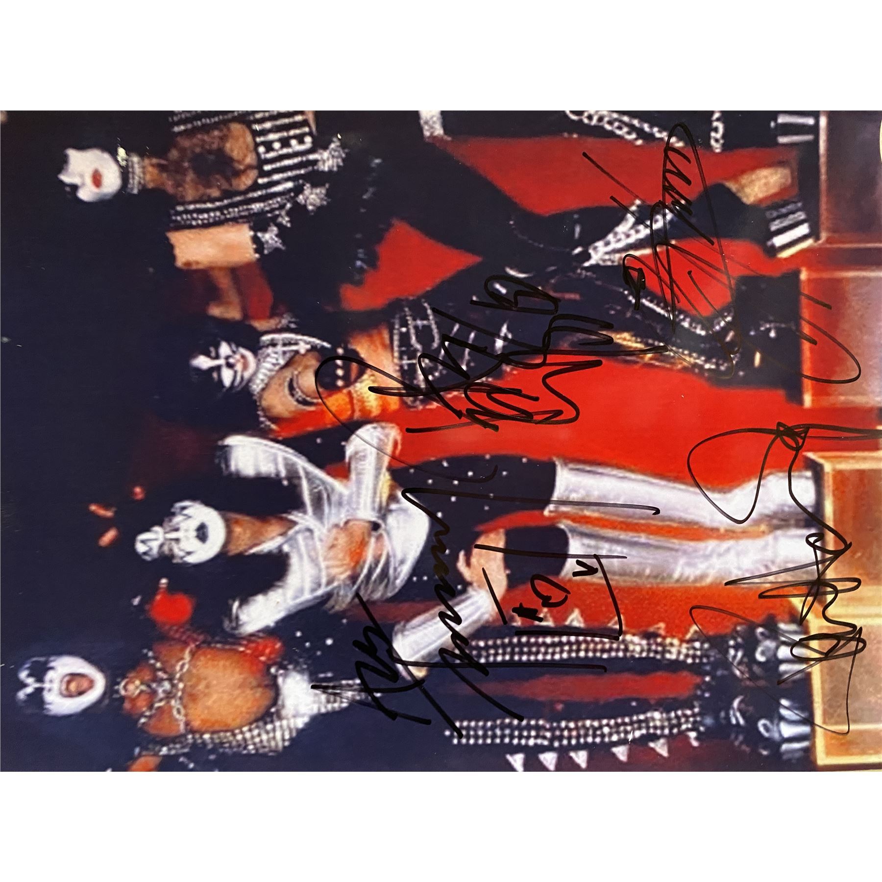 KISS band signed photo. GFA Authenticated