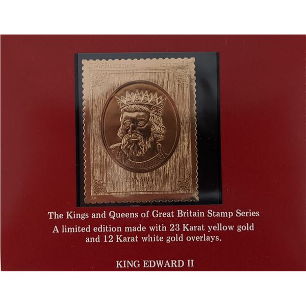The Kings and Queens of Great Britain Stamp Series - King Edward II