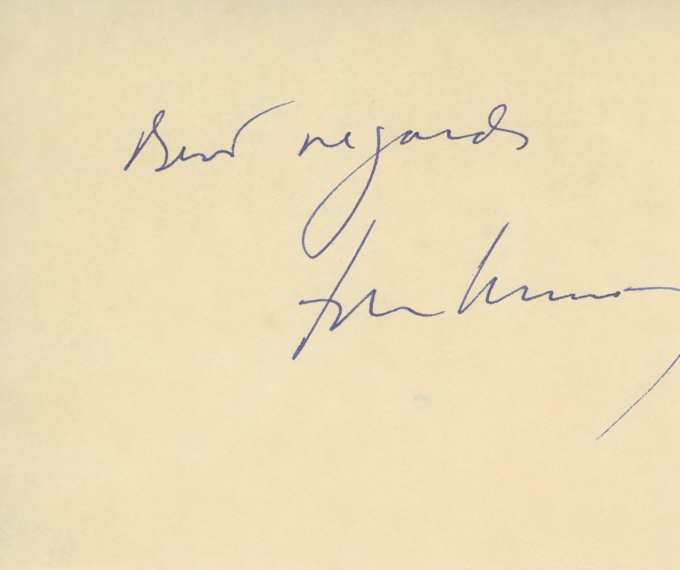 President John F. Kennedy signature cut. GFA Authenticated