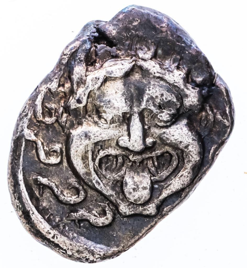 Ancient Greek Medusa Head Silver Drachm Coin - From the City of Apollo ...