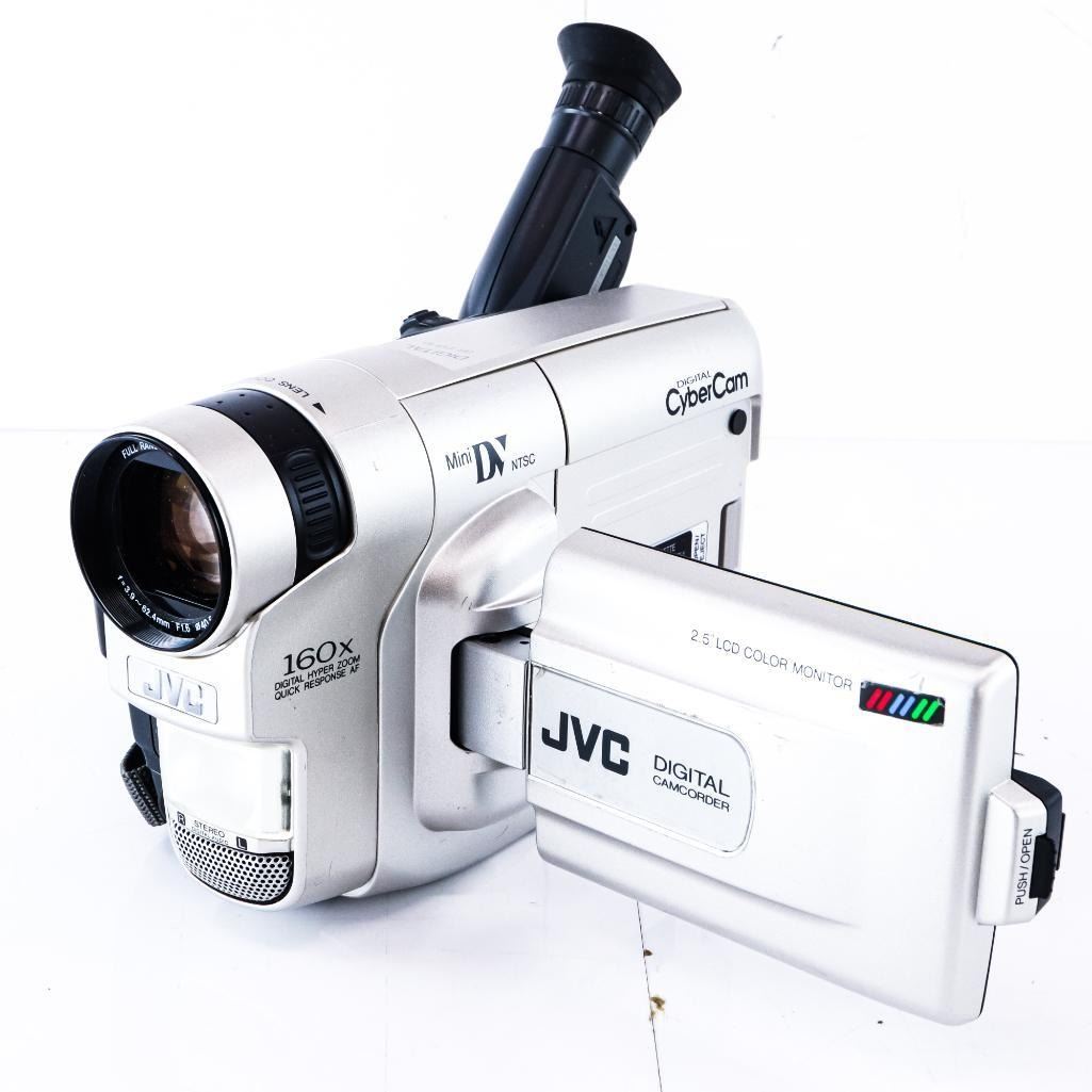 JVC Vintage Model No. GR-DVF10U Digital Cyber Camcorder w/ Chargers & Accessories - Bag Etc.