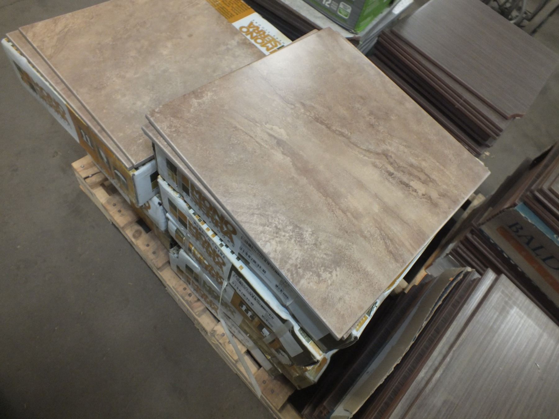 2 Stacks Of Light Brown Tile