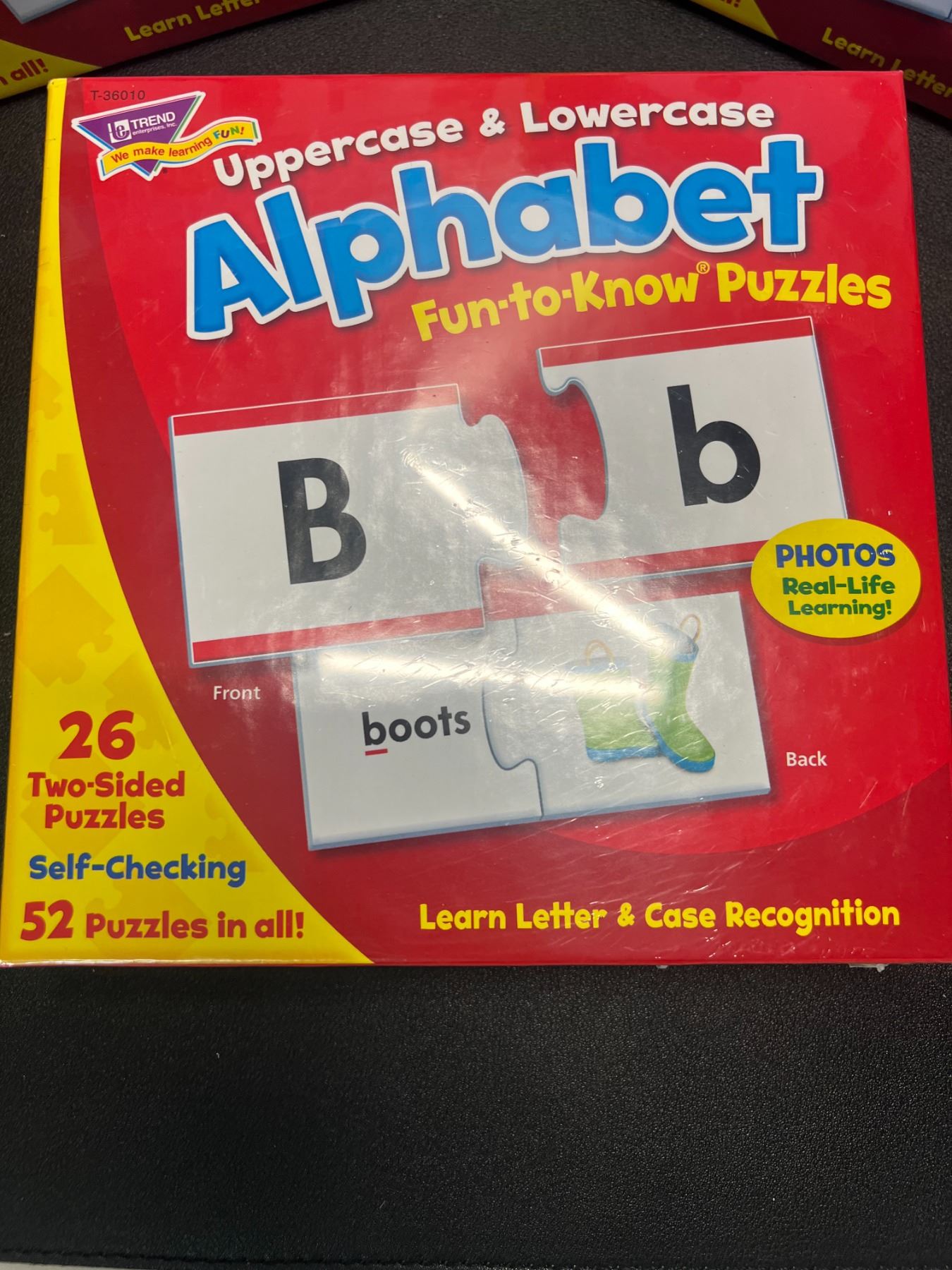 Lot of 3 Alphabet Fun-To-Know Puzzles for Kids