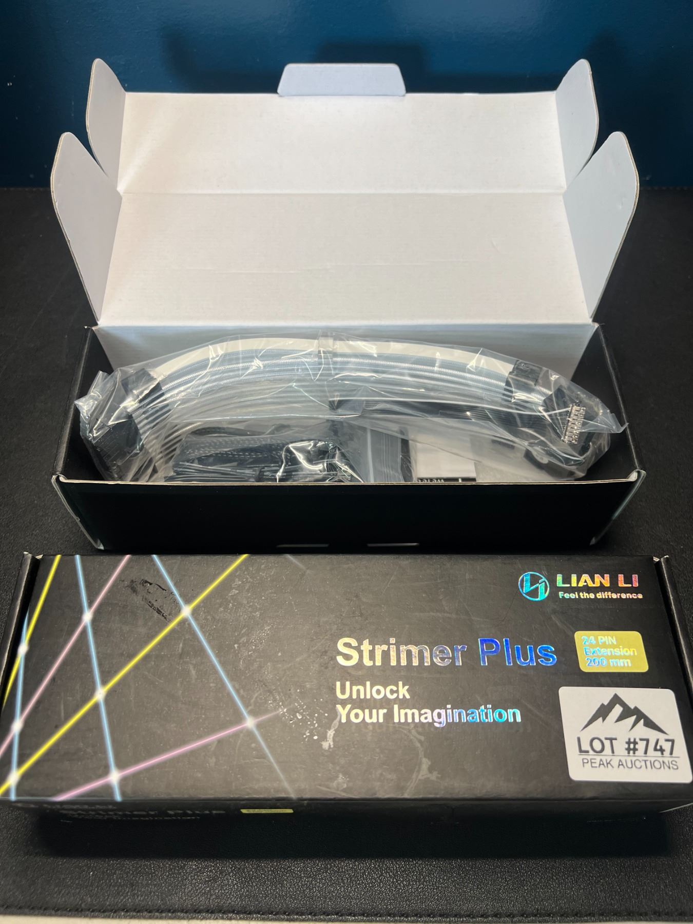 Lot of 2 Lian Li Strimer Plus 24Pin RGB Power Extension Cables for PC