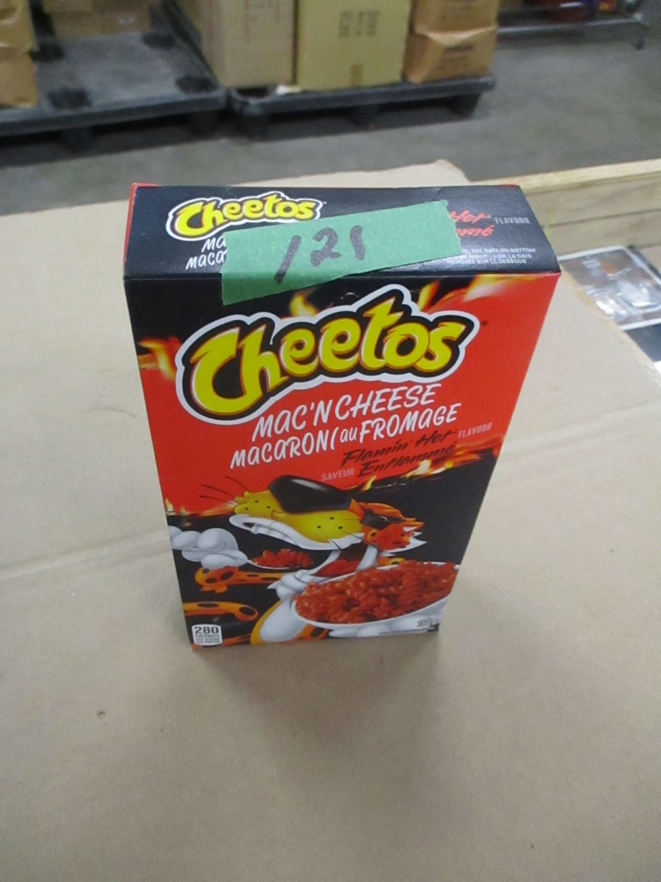 SHELF PULLS (AS IS): CHEETO FLAMING HAT MAC & CHEESE (160G) - BOX