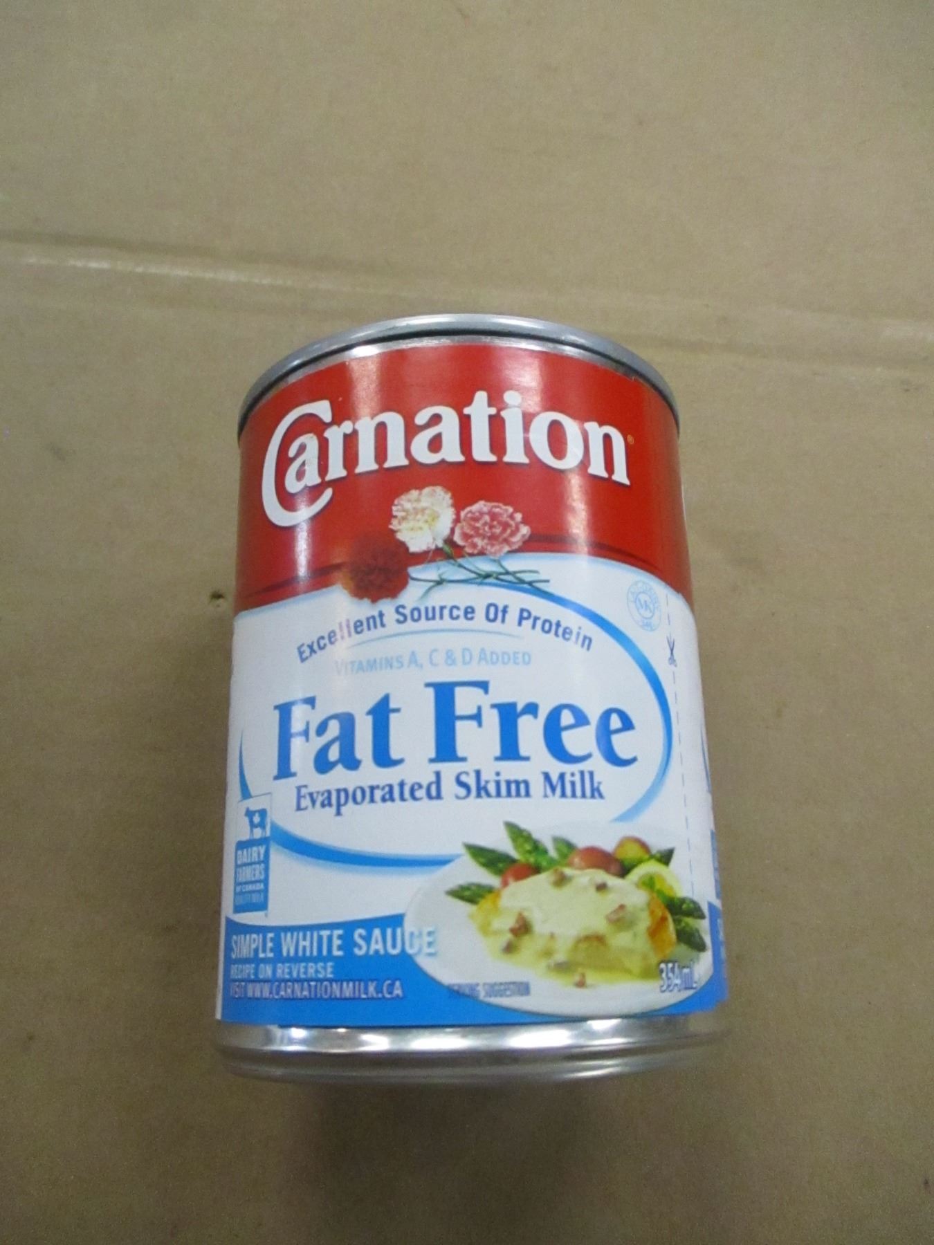 SHELF PULLS (AS IS): CARNATION FAT FREE MILK (354 ML) - CAN
