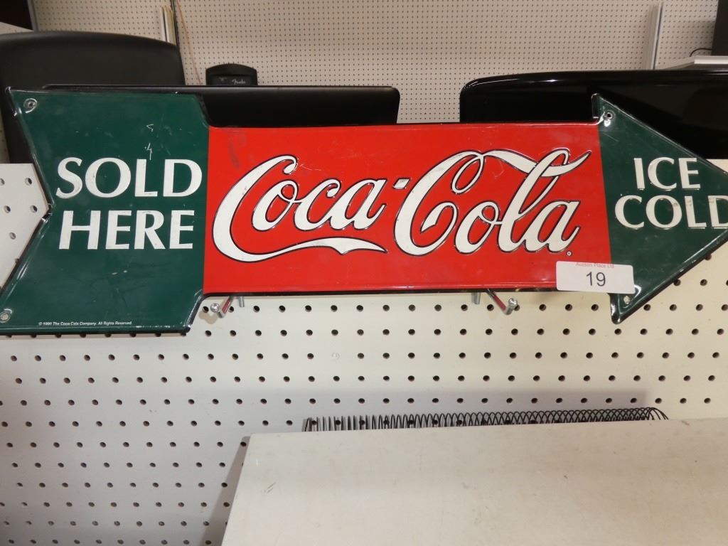 Coca-Cola sold here "Tacker-Type" sign