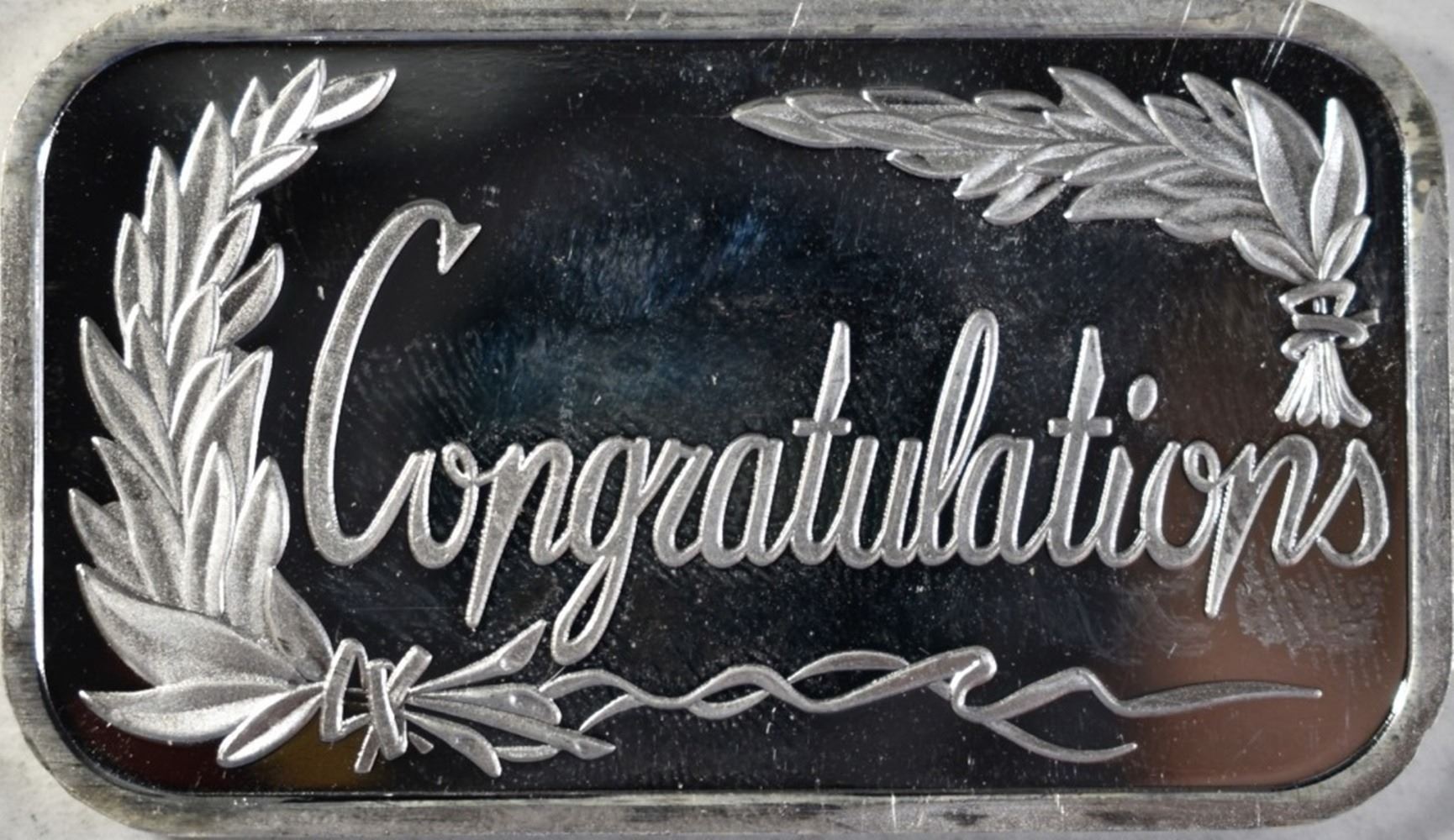 2023 CONGRATULATIONS .999 SILVER 1 OZ BAR