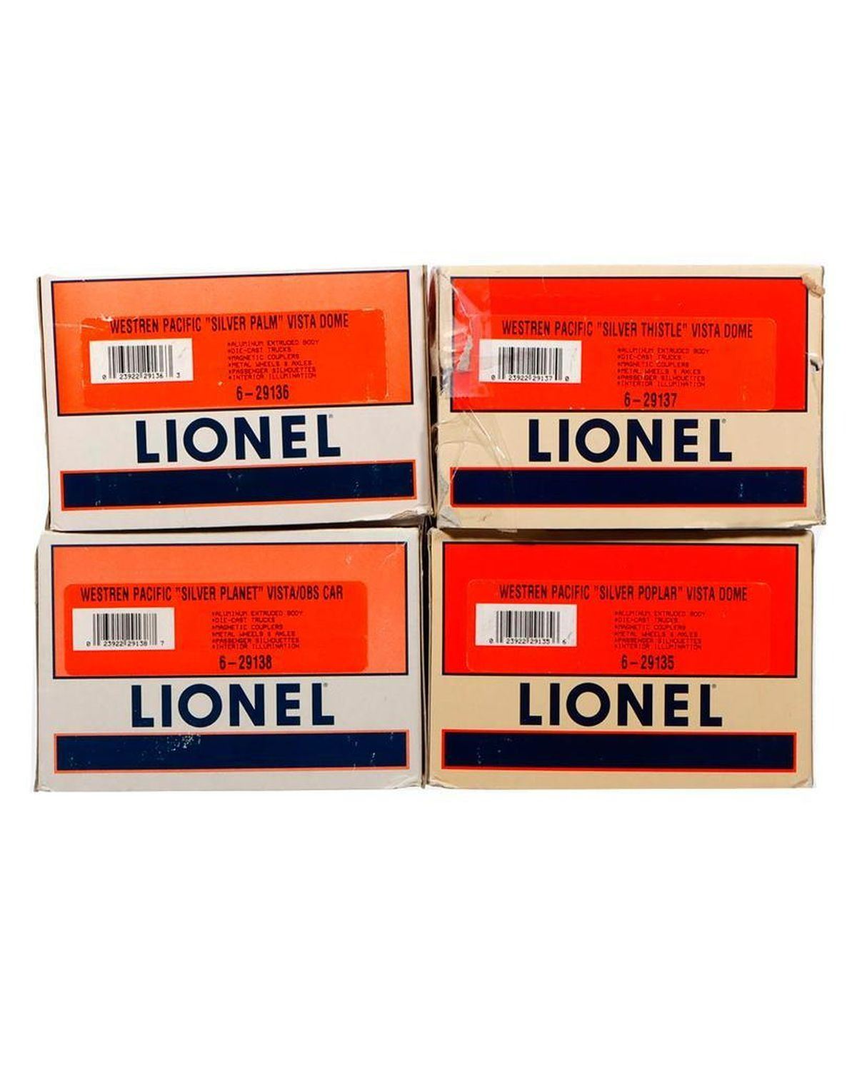 Lionel O Gauge Western Pacific Aluminum Passenger Cars