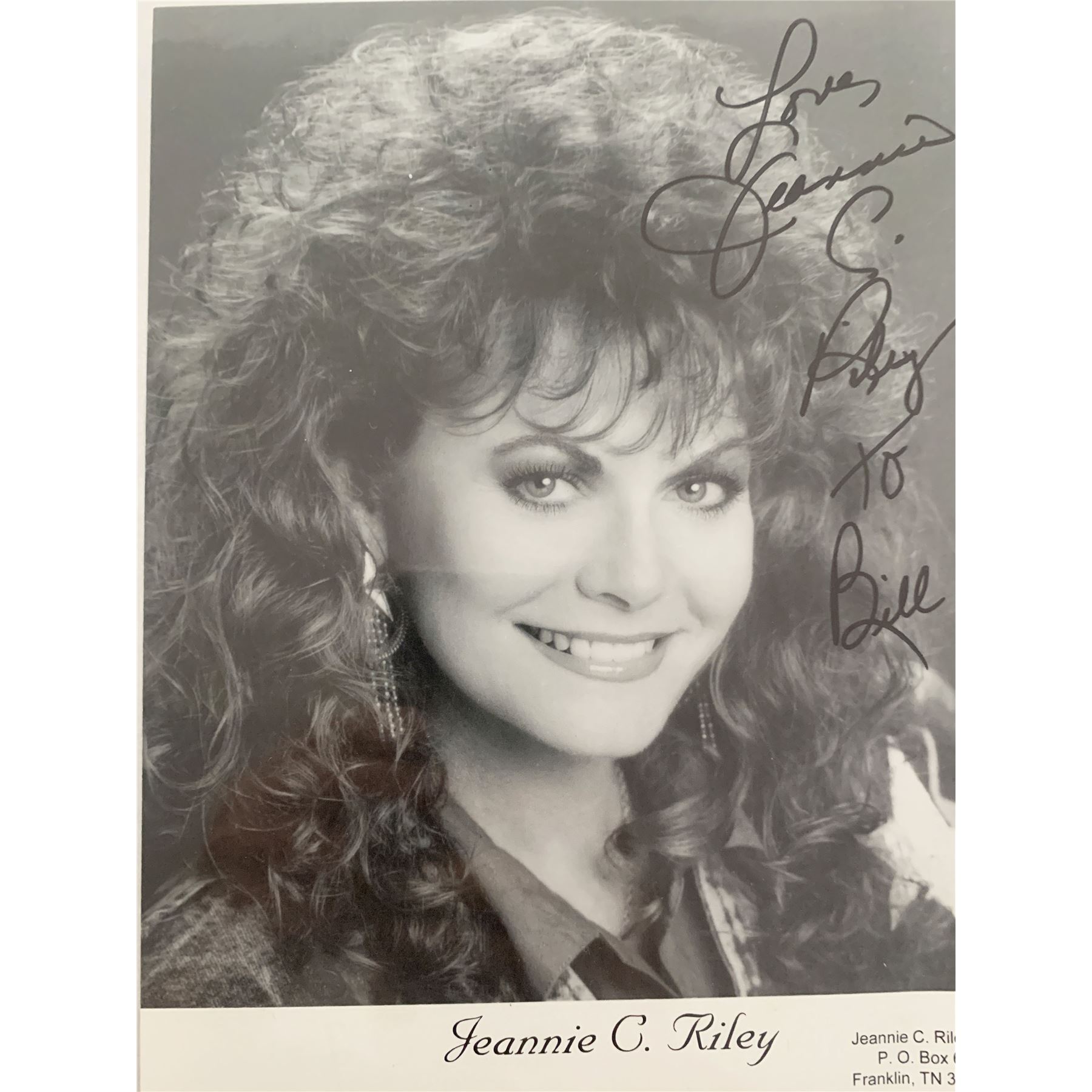 Jeannie Riley signed photo