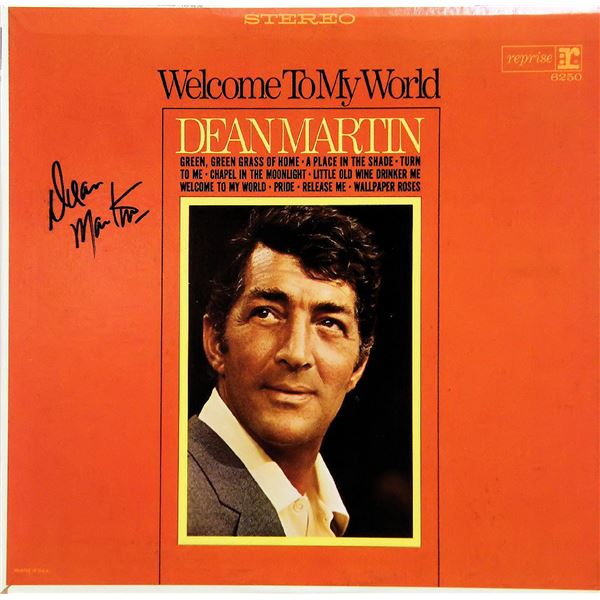 Dean Martin signed album
