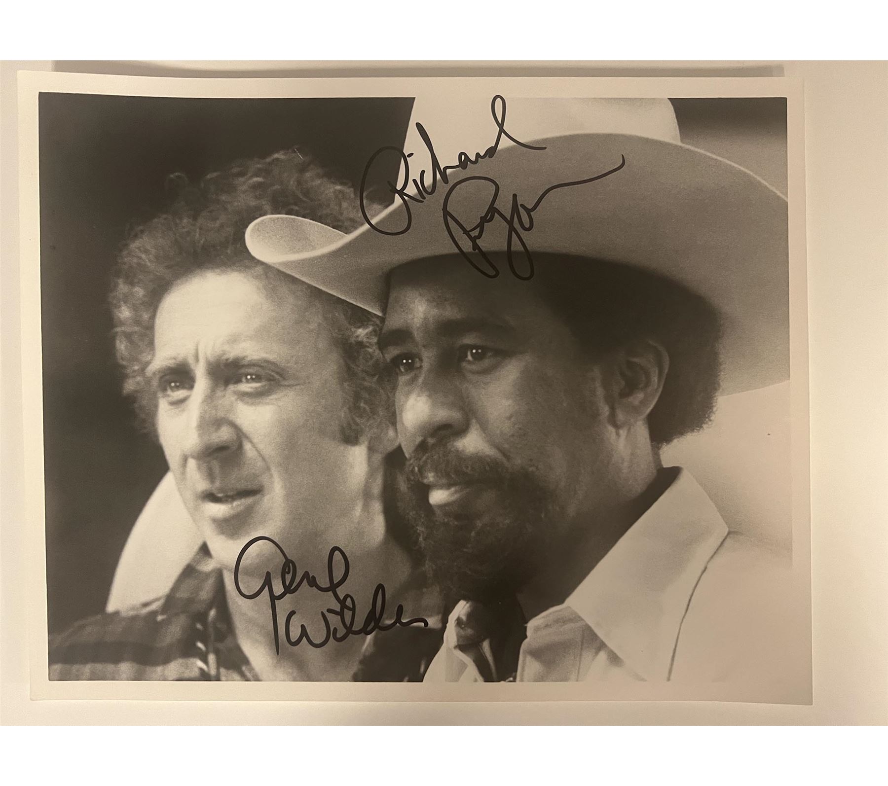Richard Pryor and Gene Wilder signed photo. GFA Authenticated Richard Pryor and Gene Wilder signed photo. GFA Authenticated