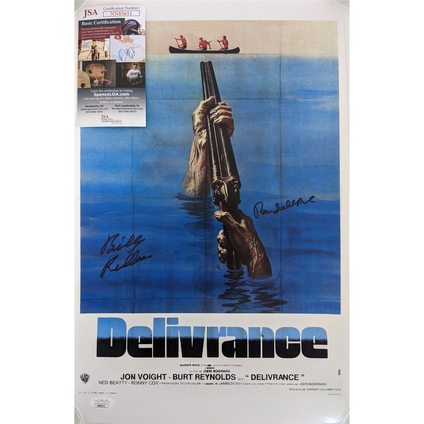 Deliverance signed mini poster (JSA Authenticated)
