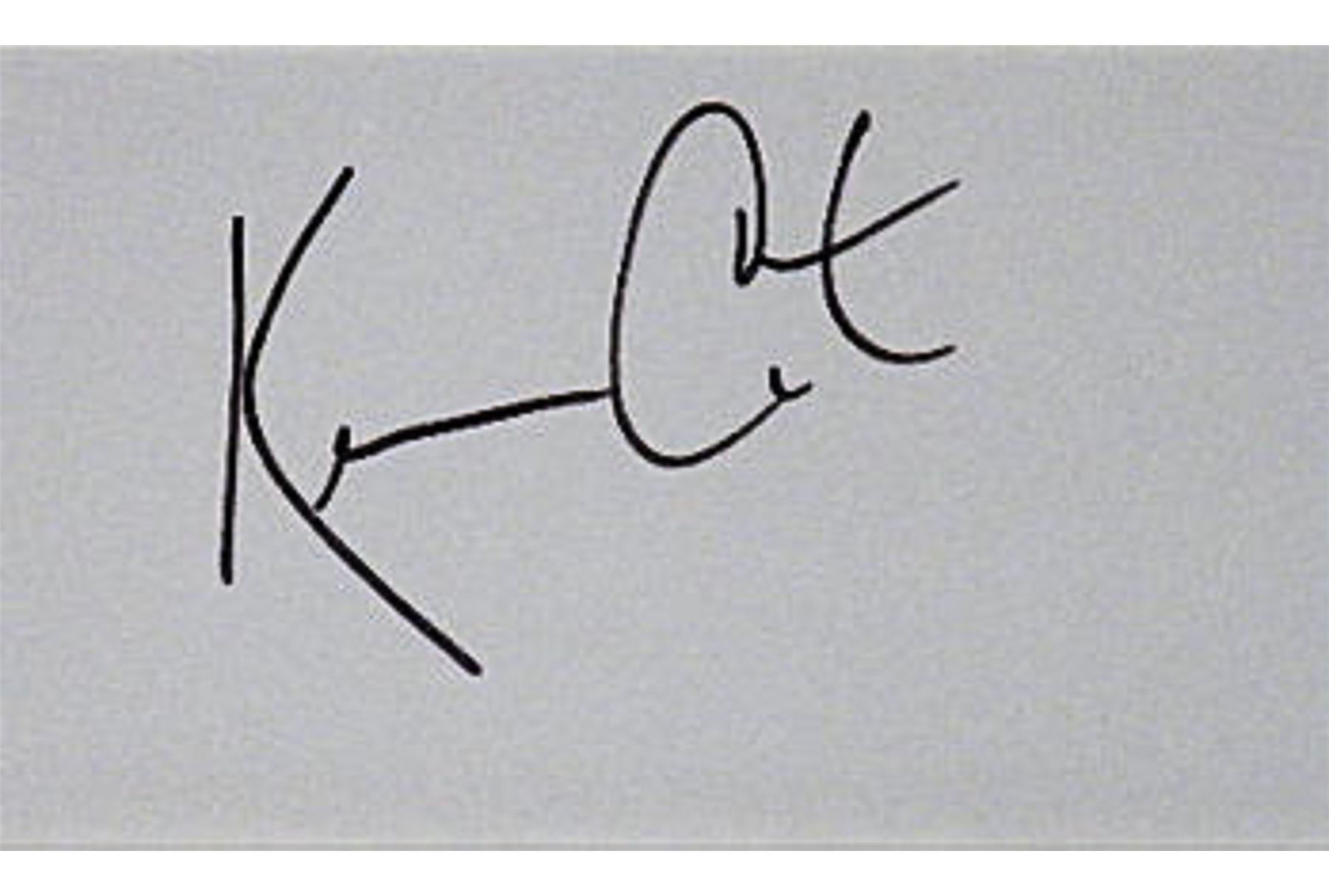 Kevin Costner signature slip