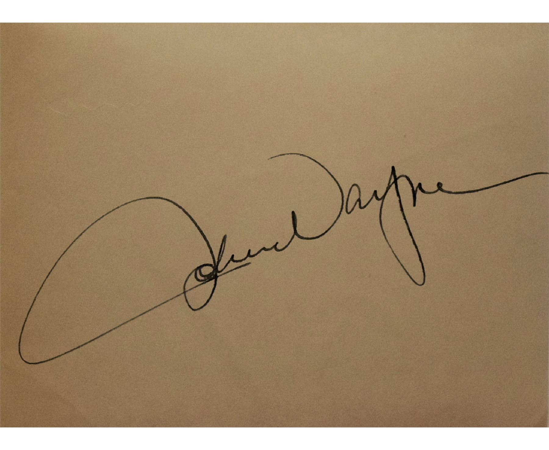 John Wayne signature slip