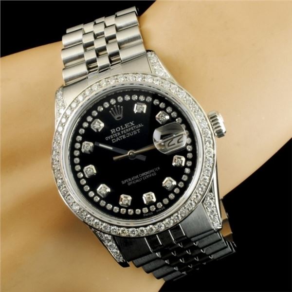 Rolex DateJust Diamond Race Yellow 36MM Wristwatc
