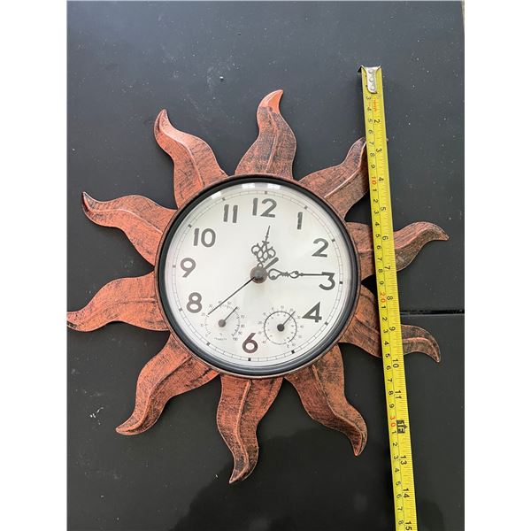 Sun Shaped Wall Clock