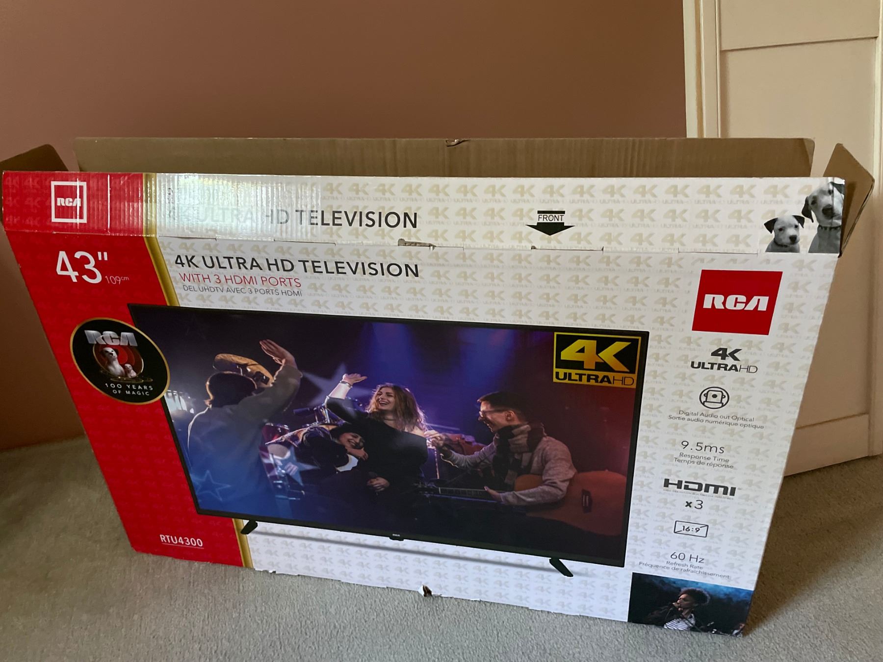 RCA 43" Television with Box
