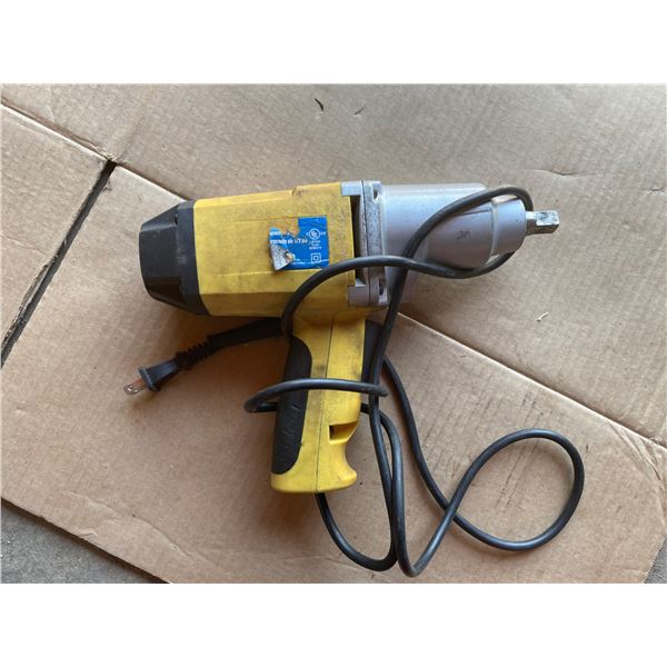 power fist electric impact wrench yellow