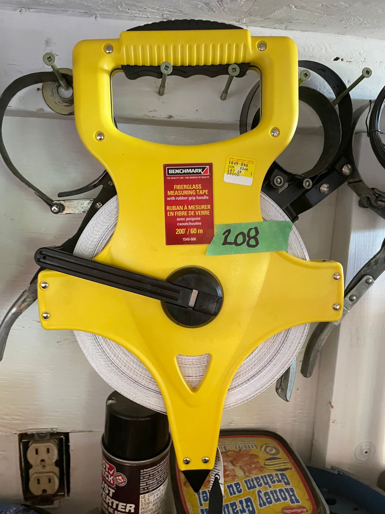 Benchmark 1/2" x 200'/60m Fiberglass Open Reel Tape Measure