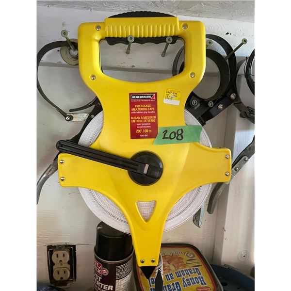 Benchmark 1/2" x 200'/60m Fiberglass Open Reel Tape Measure