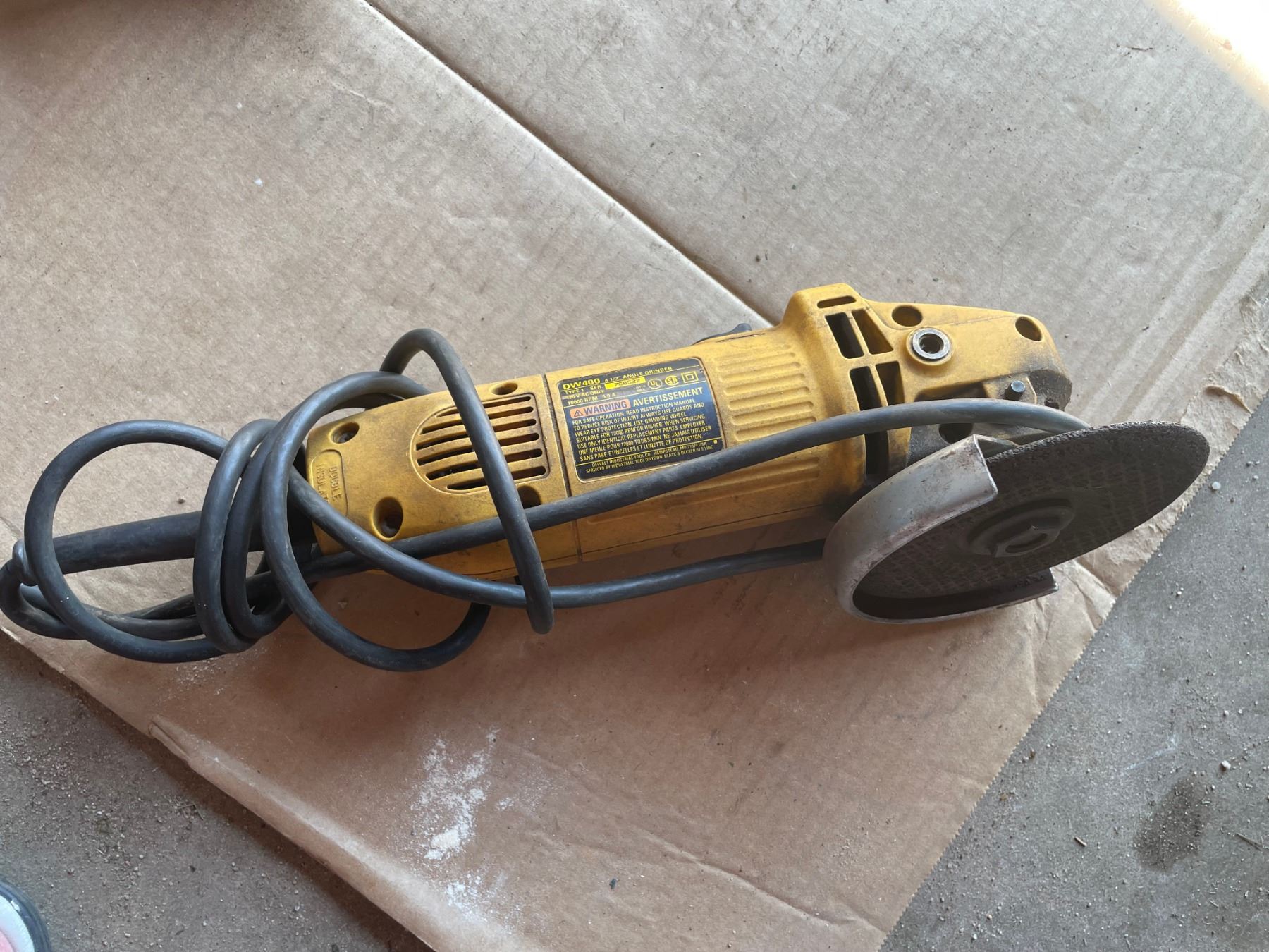 DEWALT DW400 4-1/2-Inch Small Angle Grinder