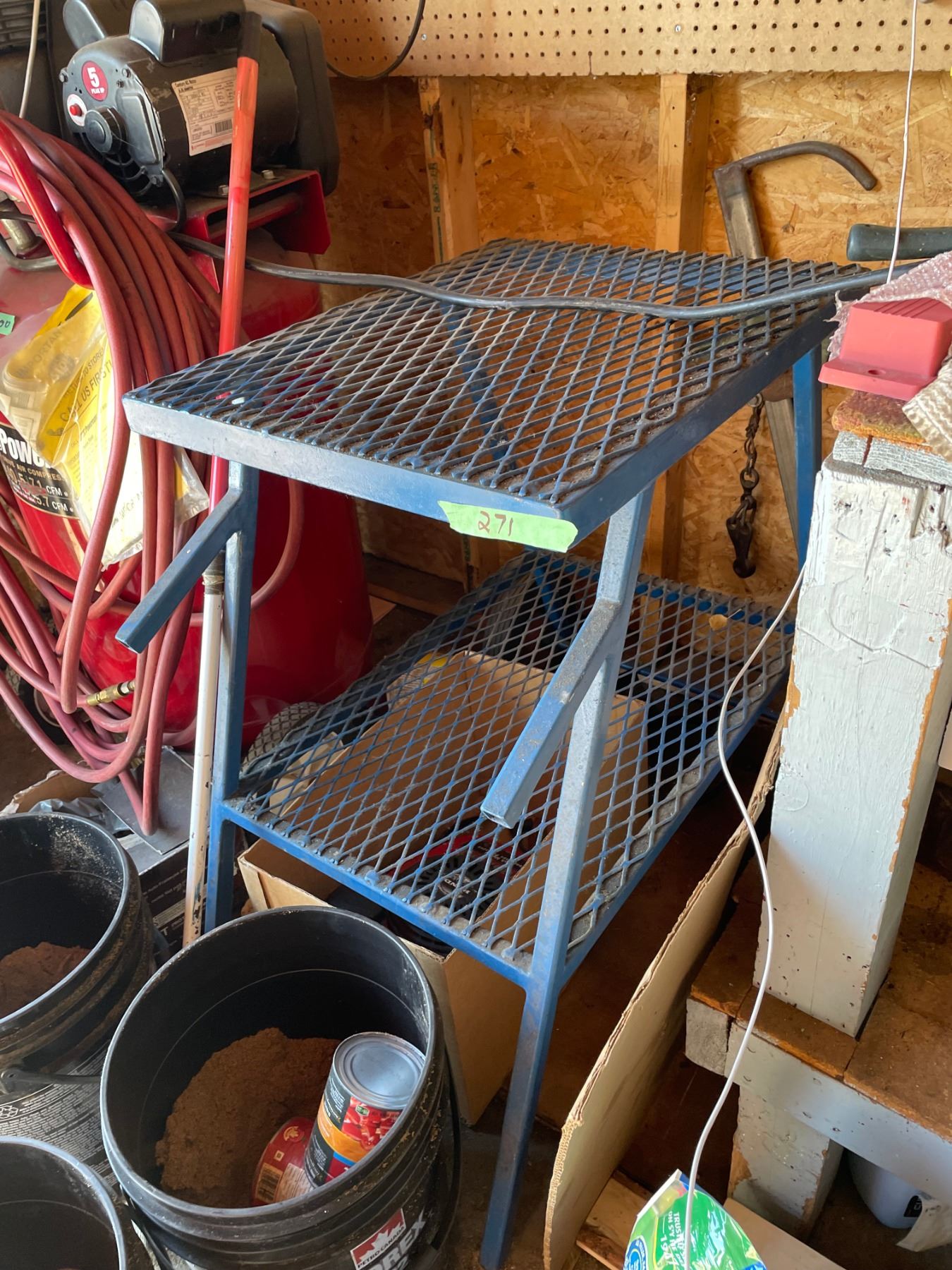 Blue Metal Shelving / Rack