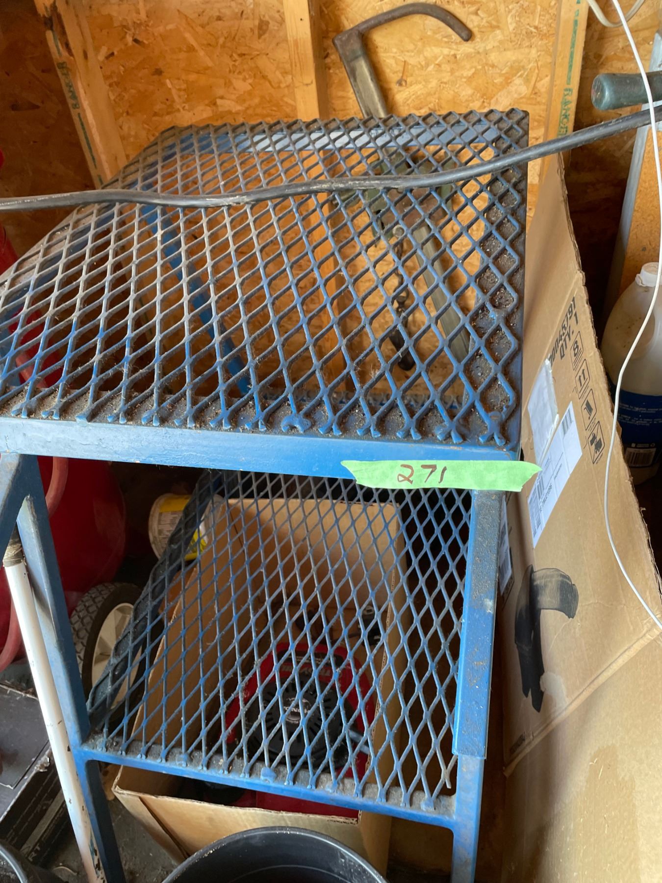 Blue Metal Shelving / Rack