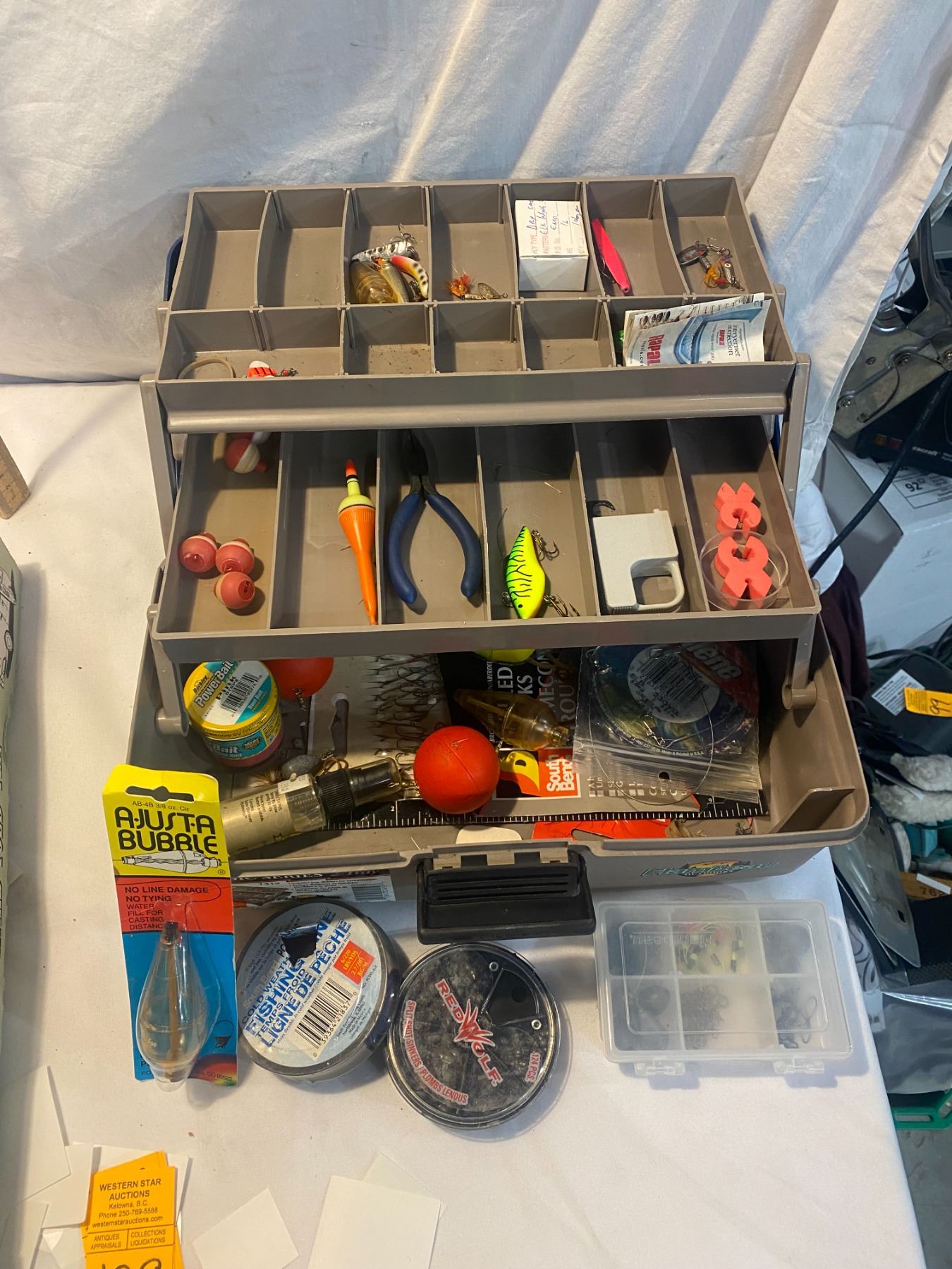 Tackle box and contents