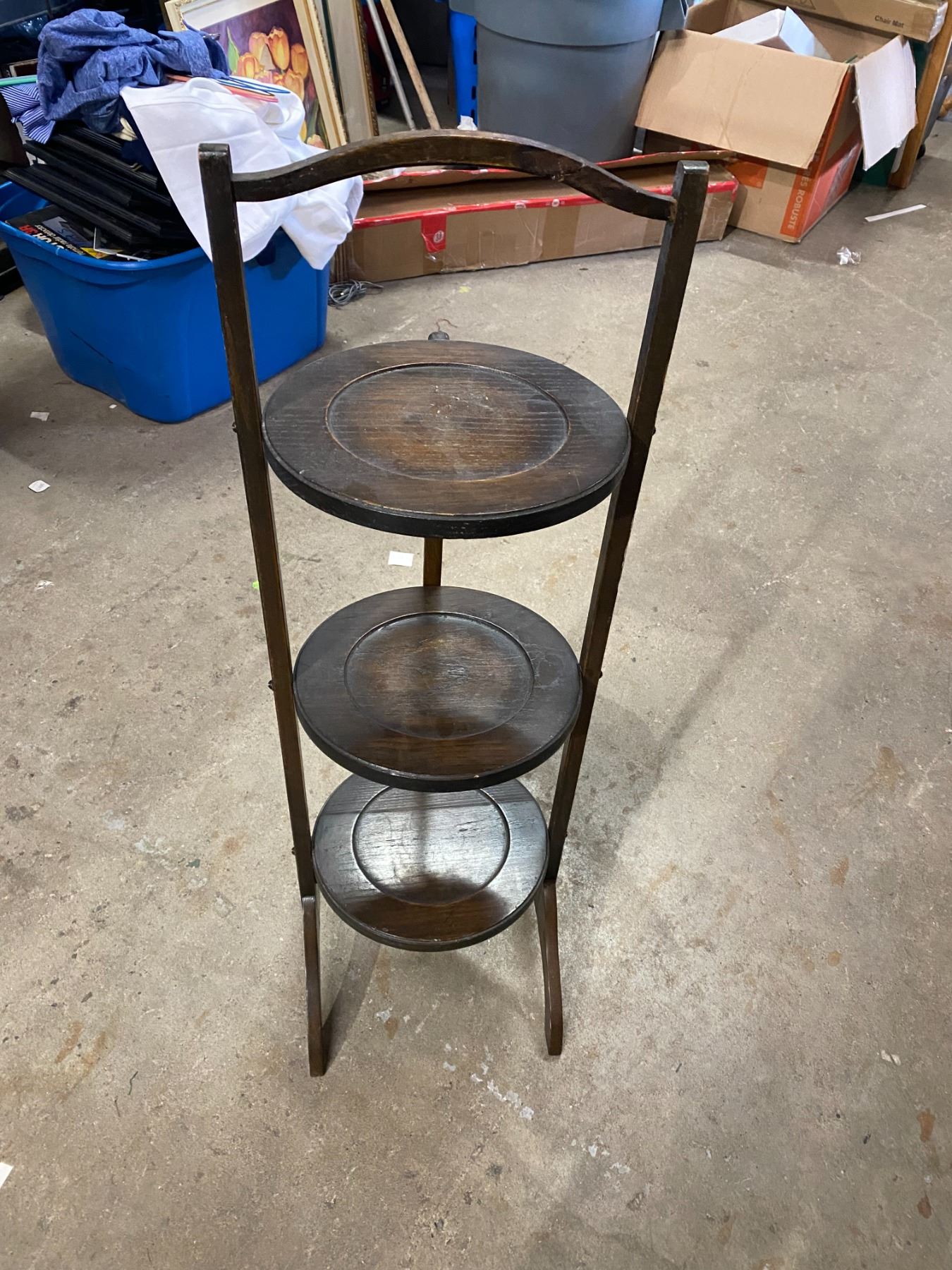 Folding antique stand