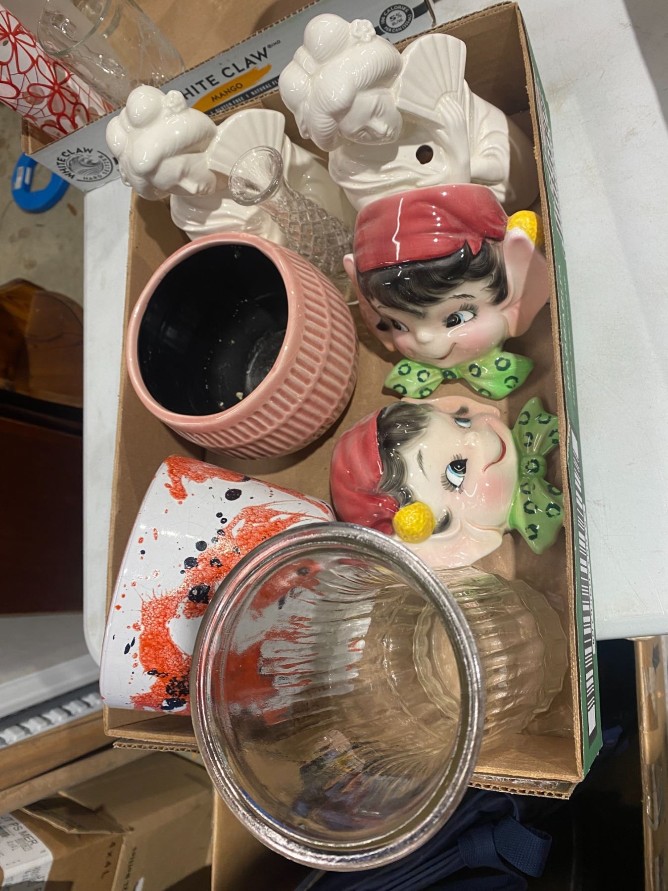 Assorted vintage vases