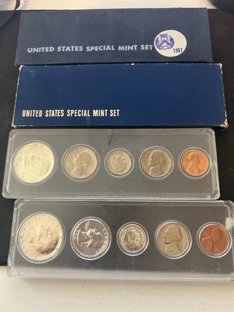 US Special Mint Sets 1964 to 1967, 4 SETS 20 Coins