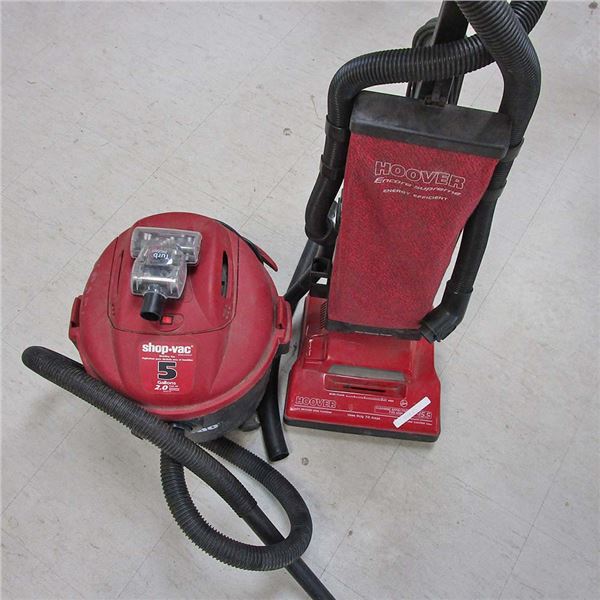 Shop Vac and Hoover Upright Vacuum - Both Working Condition