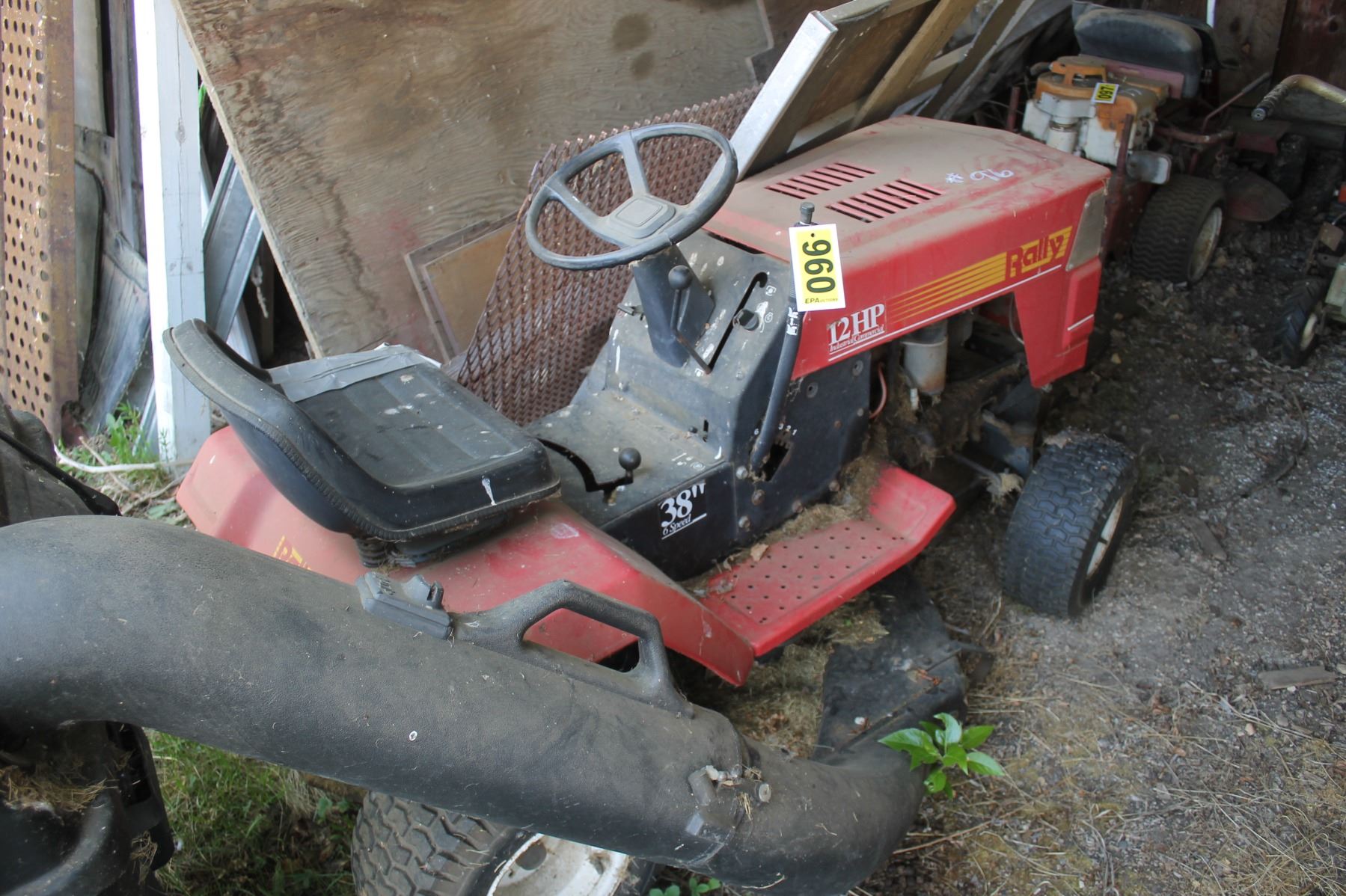 Tracteur Tondeuse Rally 12 Hp Fiche Technique