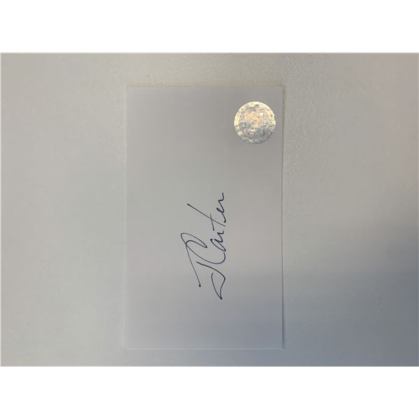 Jimmy Carter original signature. GFA Authenticated Jimmy Carter original signature. GFA Authenticated