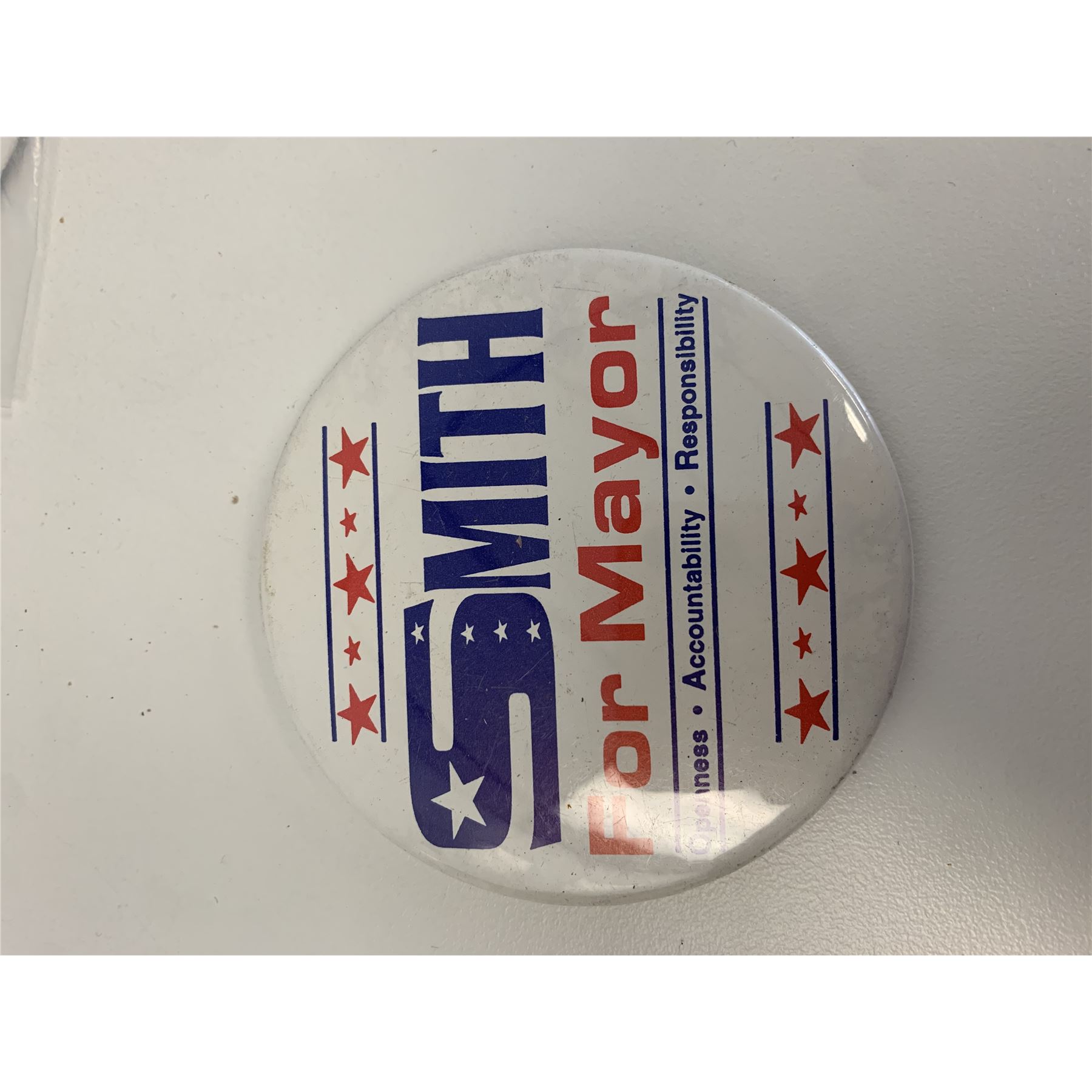 Smith for Mayor pin