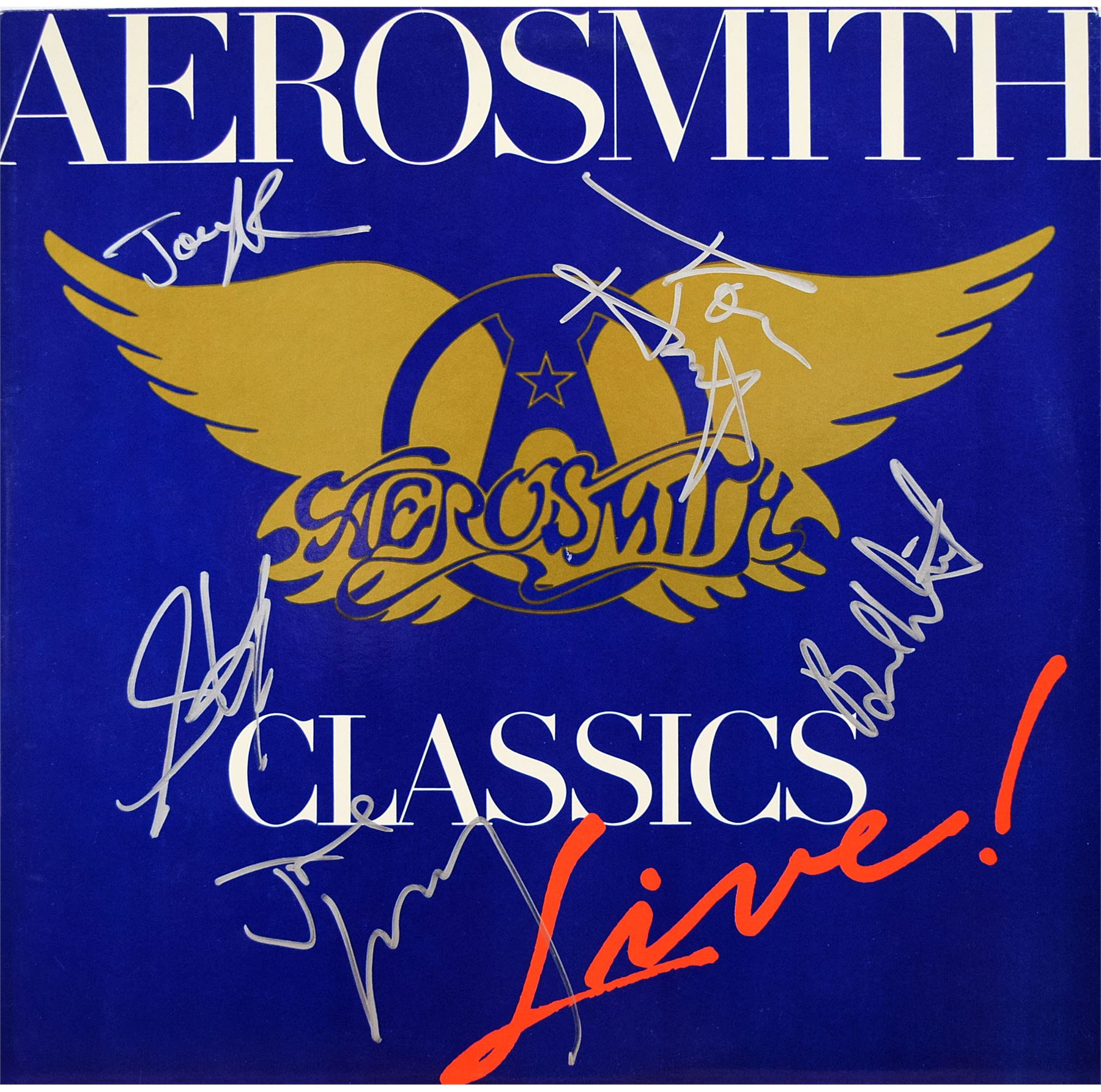 Aerosmith signed Classics Live! album