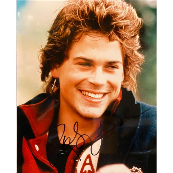 St. Elmo's Fire Rob Lowe signed movie photo