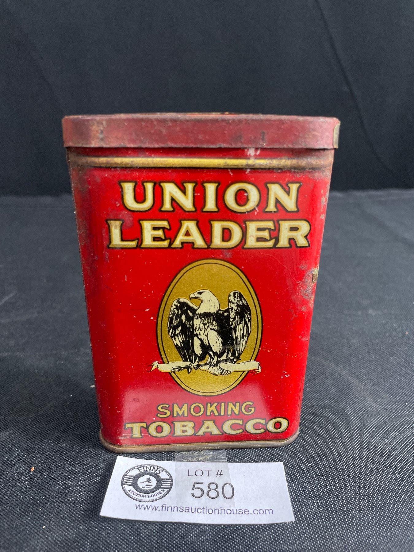 Vintage Union Leader Tobacco Can
