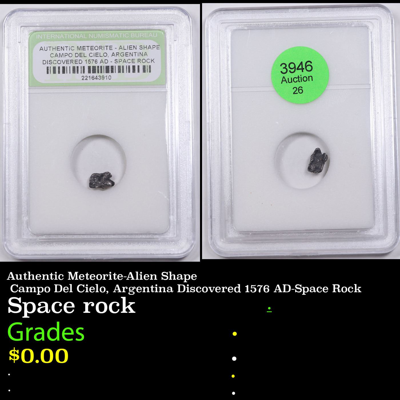 Authentic Meteorite-Alien Shape Campo Del Cielo, Argentina Discovered ...