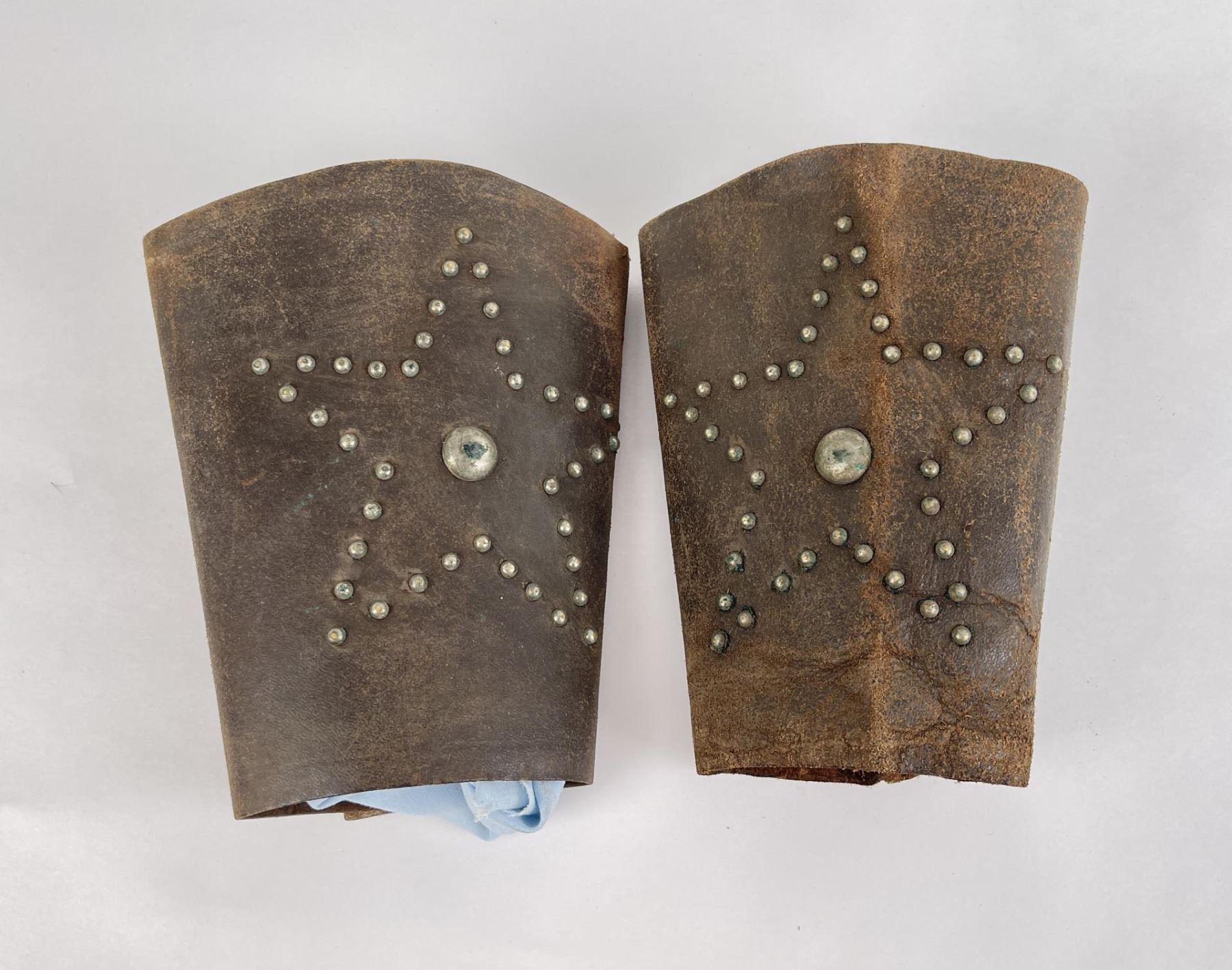 Antique Tooled Leather Cowboy Cuffs